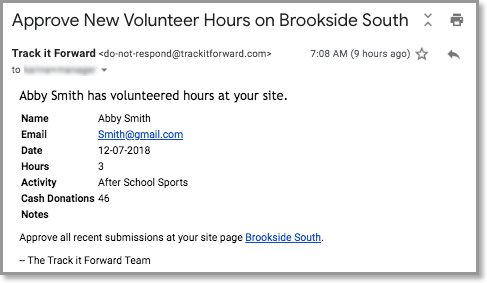 Volunteer Hour Tracking Approval System | Track It Forward